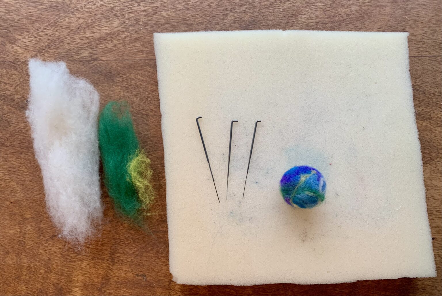 The materials for needle felting are straightforward and can usually be ...